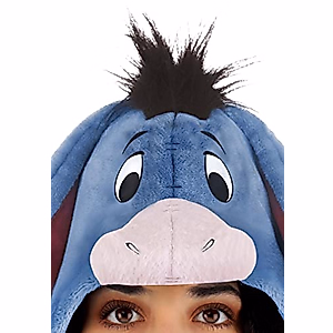 Fun Costumes Deluxe Adult, Eeyore Hooded Onesie Suit from Disney's Winnie the Pooh, Licensed Outfit for Halloween and Cosplay X-Large