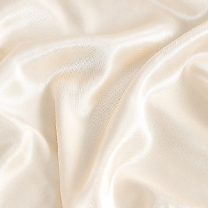 10x10FT Ivory Backdrop Curtain for Party Wedding Polyester Fabric Drapery Photo Curtains Backdrop Decor for Baby Shower Party Background