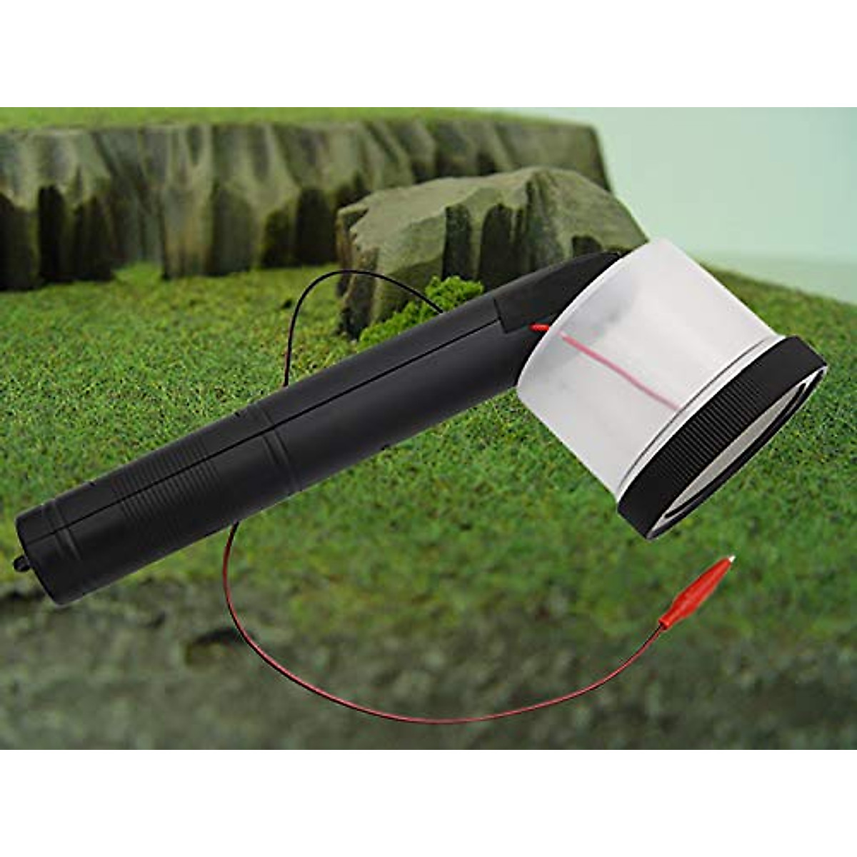 Static Grass Flocking Applicator，Mini Electrostatic Flocking Machine，Portable ABS Flocking Machine for DIY Scenic Mini Terrain Builds Modelling Sand Table Train Wargames Model Railroad Diorama Scale