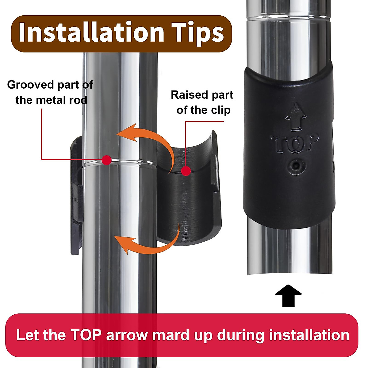 Moicstiy 50 Pack 1 Inch Wire Shelving Shelf Lock Clips, Plastic Shelving Clips Replacement Black Sleeve Shelf Clips for Wire Shelving, Post Wood Metal Pole(25 Pair)