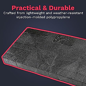 DuctlessAire Equipment Pad - Ductless Mini Split Air Conditioner Heat Pump Condenser Pads - Anti-Slip Outdoor Ground Mounting Base for HVAC Unit - Outdoor Condenser Unit Pad (18"D x 38"W x 3"H)