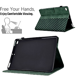 Varohix Case for iPad Mini 5 2019, iPad Mini 4 2015 PU Leather Folio Stand Case Smart Cover Multi-Angle Viewing with Pencil Holder for iPad Mini 5/4/3/2/1-Retro Green