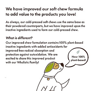 Wholistic Pet Organics: Multivitamin Chews for Dogs Organic Homemade Dog Treat for Medium and Small Dogs Calming Chews for Dogs Food Puppy Multivitamin Probiotics Immune Support Supplement
