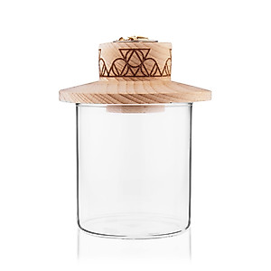 Viski Alchemi Single Serve Smoke Cocktail Kit with Glass and Torch - Smoked Whiskey Kit with Torch - 5 Piece Set