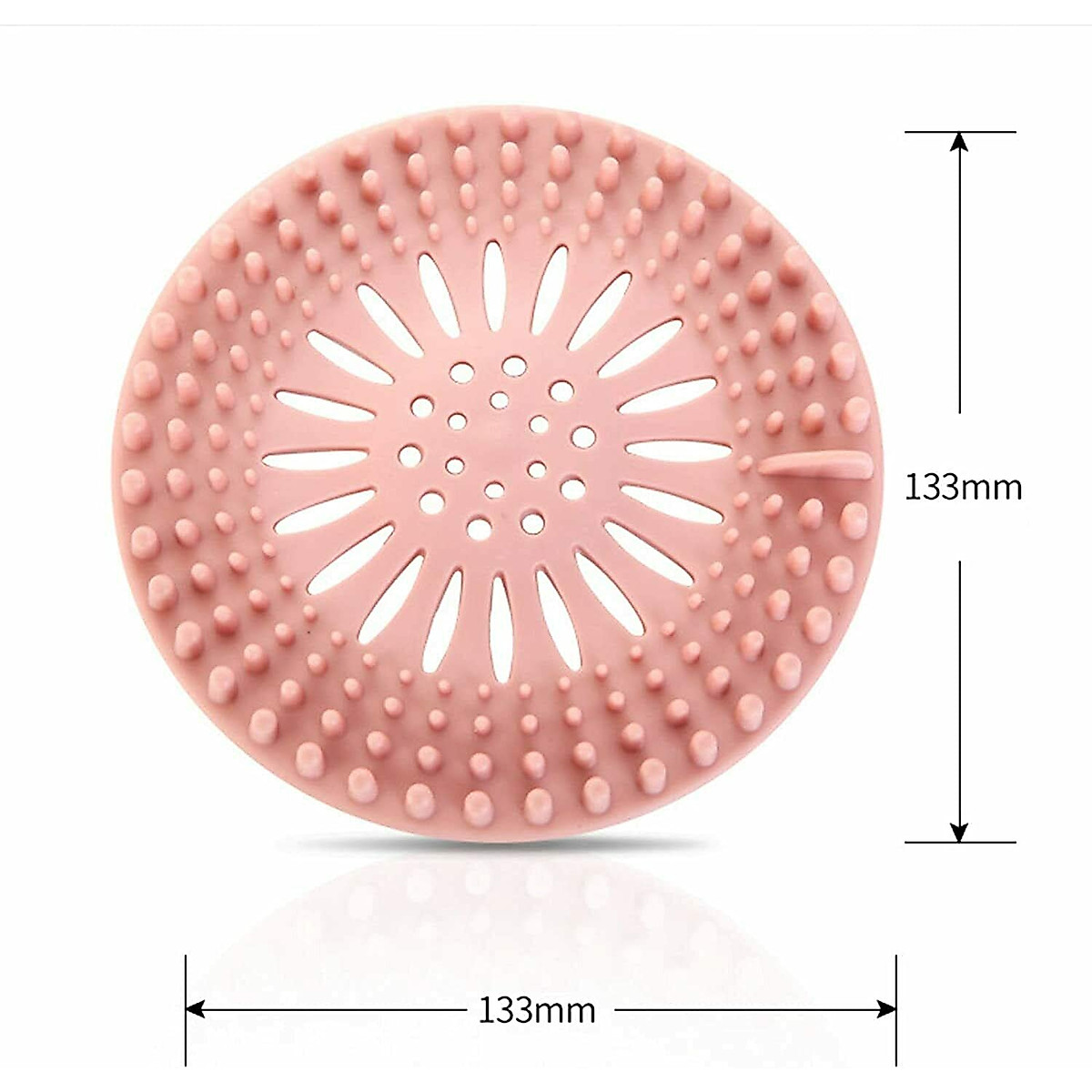 TFCFL 4 PCS Silicone Hair Stopper Shower Drain Strainer Hair Strainer for Bathroom, Bathtub, Laundry and Kitchen
