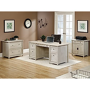 Sauder Edge Water Lateral File, Chalked Chestnut finish