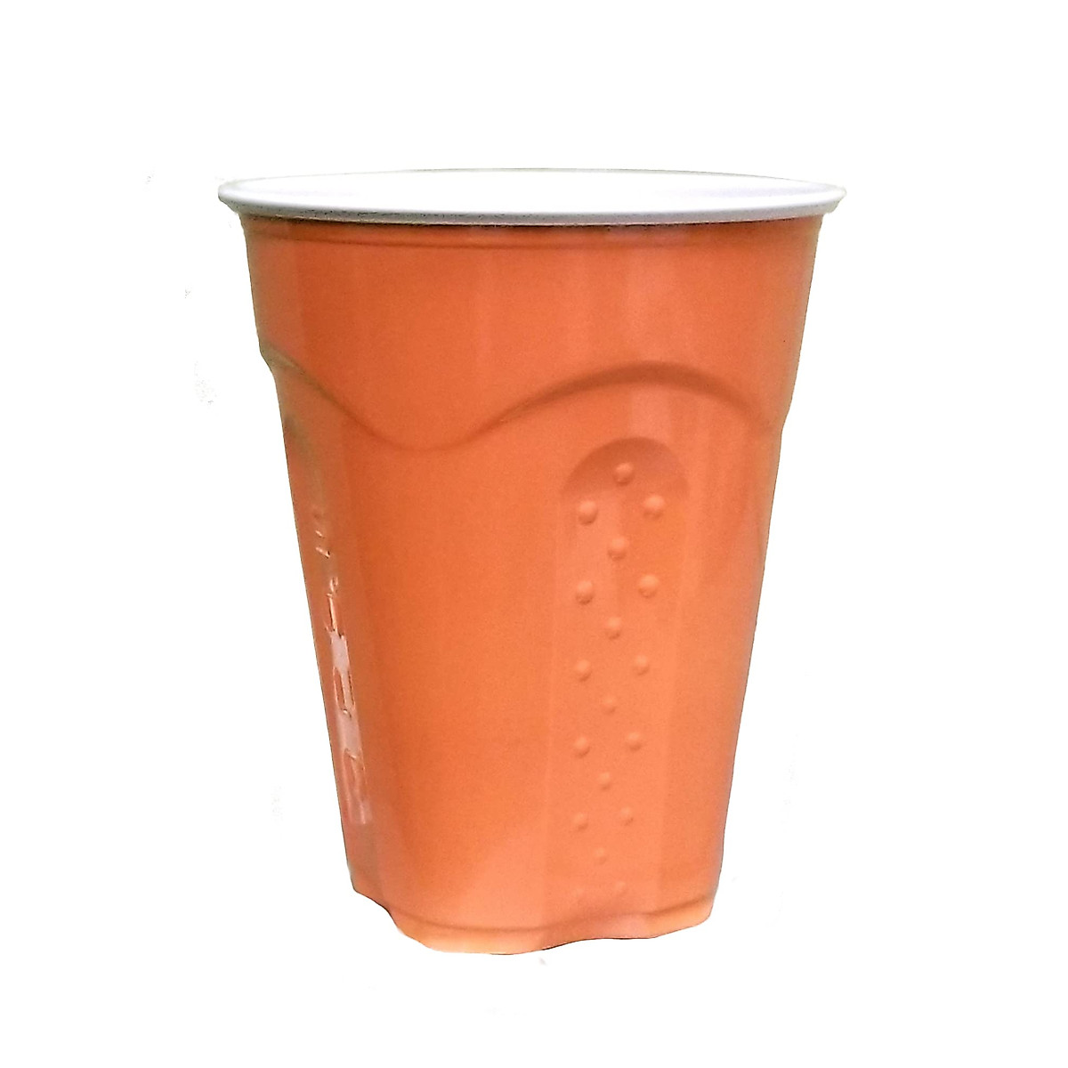 Solo Squared Party Cups, 18 Ounce, Living Coral, 50 Cups (Like Orange)