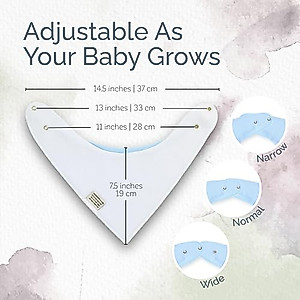 KiddyCare Soft Waterproof Baby Bibs for Girls - Organic Cotton Bandana Baby Bibs for Boy, Absorbent Lightweight Bibs for Baby Girl, Drool Bibs for Baby Boy, Baberos Para Bebe, 0-6 Months (8 Pack)