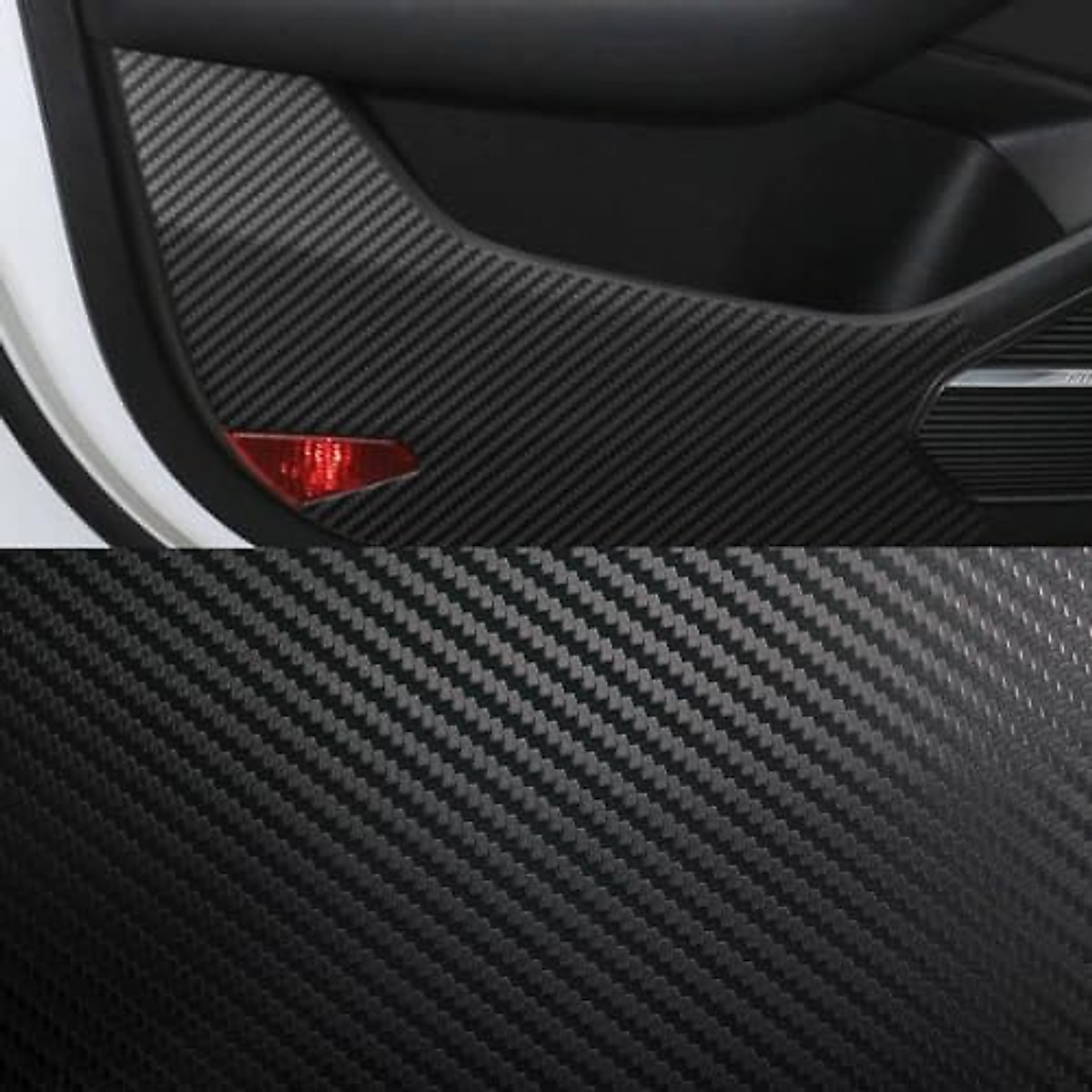 GRTHTATI 1FT X 5FT 3D Carbon Fiber Vinyl Wrap for Cars Interior & Exterior Automotive Vinyl Wraps with Air Release Channel Including Vinyl Wrap Tool Kit