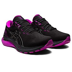 ASICS Women's Gel-Kayano 29 LITE-Show Running Shoes, 8.5, Black/Orchid