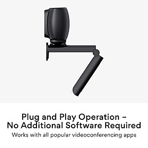 MEE audio 201W 1080p HD Webcam with Mini Tripod, Wide Angle Lens, Microphone, Autofocus, Low Light Correction for Zoom Video Calling; USB Streaming Web Camera for Computer PC Mac Laptop Desktop