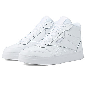 Reebok Women's Court Advance Bold High Sneaker, Footwear White/Footwear White/Footwear White, 9