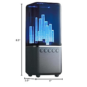 Audiolux Wireless Portable Bluetooth Speaker, Color Changing LED Light-Up MP3 Player, Clear Stereo Sound, Outdoor Surround Sound Streaming Device, Deep Bass, Rechargeable, TWS, USB Slot, Micro SD