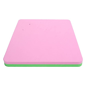 AUNMAS Fondant Foam Pad, Rectangular Fondant Cake Sponge Pad Mat with 5 Holes for Cake Decoration, DIY Paste/Sugar Flower/Gum/Chocolate/Clay Modelling Tools Drying Tray, Pink Green