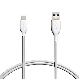 Amazon Basics Fast Charging 3A USB-C3.1 Gen2 to USB-A Cable - 3-Foot, White
