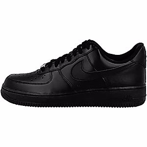 Nike Women's Air Force 1 '07 Basketball Shoe (10) Black/Black