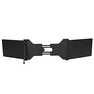 Asixxsix Triple Portable Monitor, Rotating 15.4 Inch FHD 1080P IPS Laptop Monitor Screen Extender Reverse Charge Plug and Play Foldable Dual Display with 4 USB 2 HDMI for 15.6to 17.3