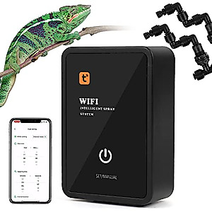 ZWOOS Smart Reptile Terrarium Humidifiers, Reptile Misting System with Timer, APP Control - Quiet, No Leaking, Easy to Use