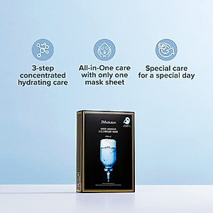 JMsolution Water Luminous S.O.S Ringer Mask Black - Korean Skin care-Rich Hydrated Smooth Moisture -10 sheets for All Skin type