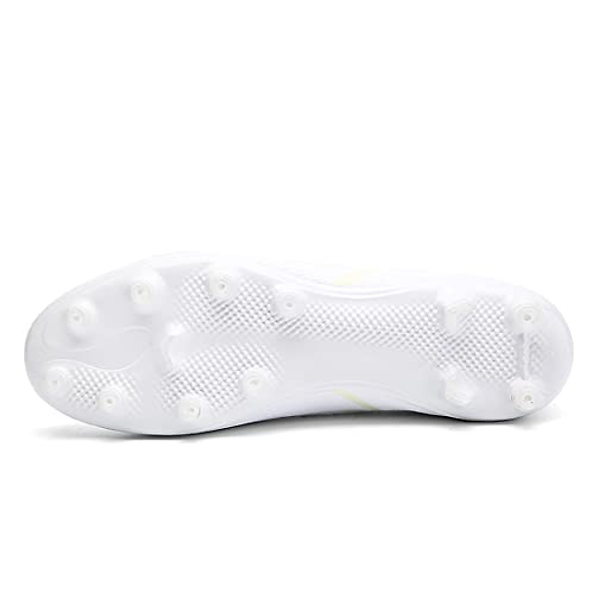 Men's Soccer Boots Football Cleats AG Hightop Football Shoes Athletic Indoor Outdoor Comfortable Soccer Shoes White