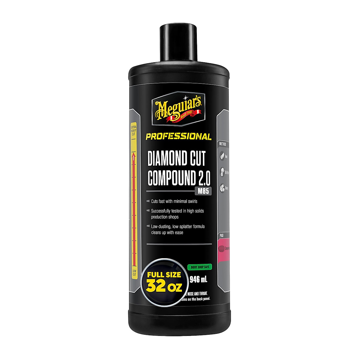 Meguiar's M8532 Mirror Glaze Diamond Cut Compound 2.0 - 32 Oz Bottle