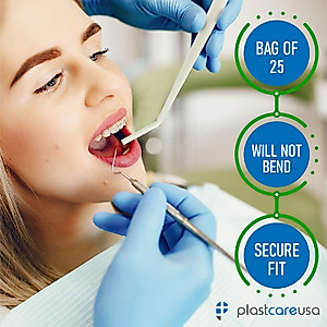 100 Dental Surgical Aspirator White Suction Tips, 1/8 Inch Diameter, 4 Bags of 25 Tips