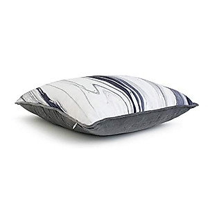 Thro by Marlo Lorenz Gray Flannel Silver Kia Marble Raised Foil Pillow