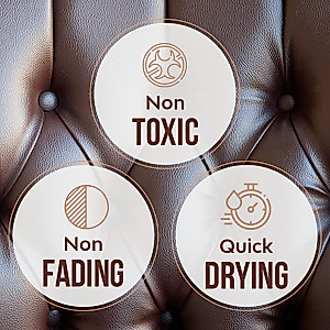 Leather Max Quick Blend Refinish and Repair Kit, Restore, Recolor & Repair / 3 Color Shades to Blend with/Leather Vinyl Bonded (Dark Brown Mix)