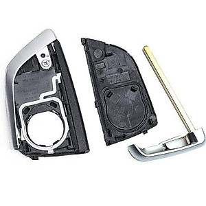 Keymall keyless entry remote car key Shell Case 4 Button fob replacement for BMW X1 X4 X5 X6 2014-2018 NBGIDGNG1,JUST A EMPTY SHELL