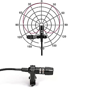 Black Hirose 4 pin Tie Clip Lapel Voice Lavalier Mini Microphone for Audio Technica Wireless Bodypack