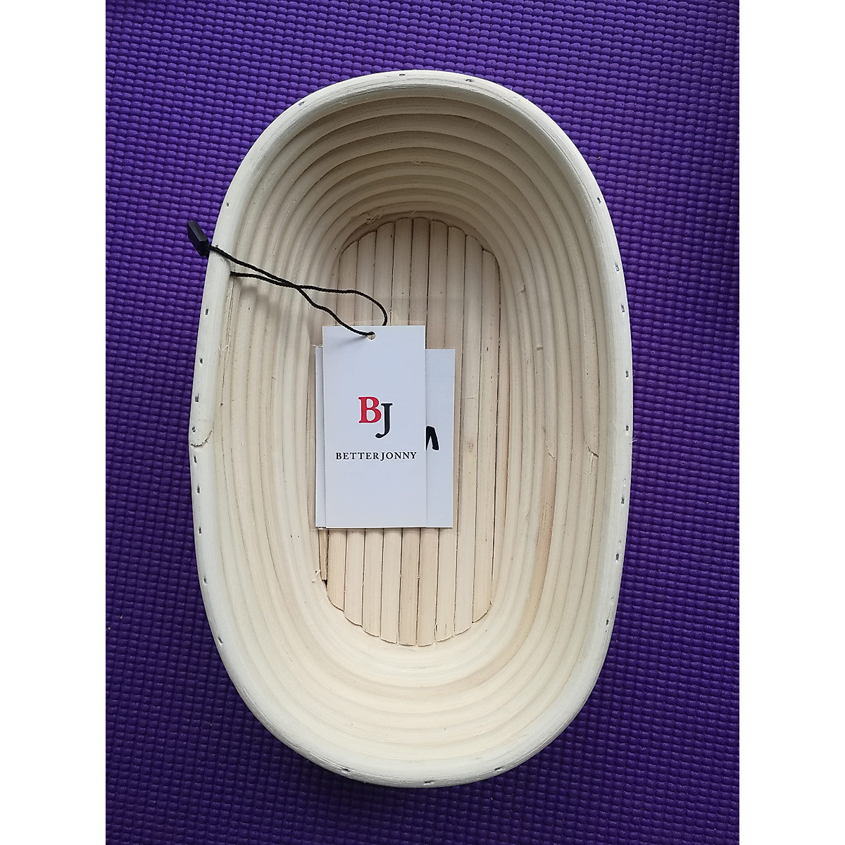 12 inch Oblong Oval Banneton Bread Proofing Basket, Brotform Bread Dough Proofing Rattan Basket +Liner Combo Set