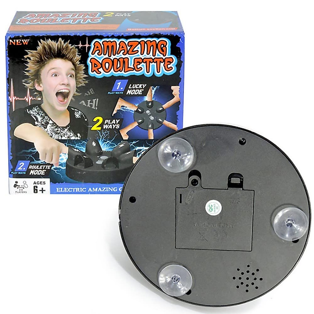 Upgrade Electric Shock Detector Polygraph Micro Roulette Polygraph Test Finger Shock Game Toy Practical Joke Polygraph Game Analyzer Consoles Gifts Interesting Polygraph Game (Finger)