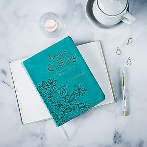 Jesus Calling, Large Text Teal Leathersoft, with Full Scriptures: Enjoying Peace in His Presence (a 365-Day Devotional)