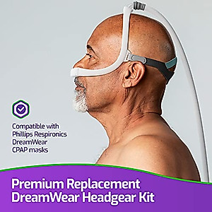 Mars Wellness Replacement CPAP Supplies - CPAP Mask Headgear - Compatible with DreamWear Nasal Mask - Adjustable, Soft, and Durable for a Restful Sleep - Headgear Only for CPAP Machine
