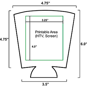 Blank Neoprene Pint Glass Coolie (12 Pack, White)