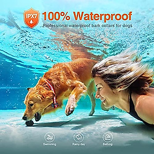 ROJECO Dog Training Collar with 3300FT Remote，IPX7 Waterproof Rechargeable Shock Collar for Large Medium Small Dog，3 Safe Training Modes with Beep，Vibration and Shock，Adjustable Electronic Dog Collar