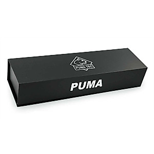 PUMA TEC Predator Black G10 Hunting Knife with Leather Sheath