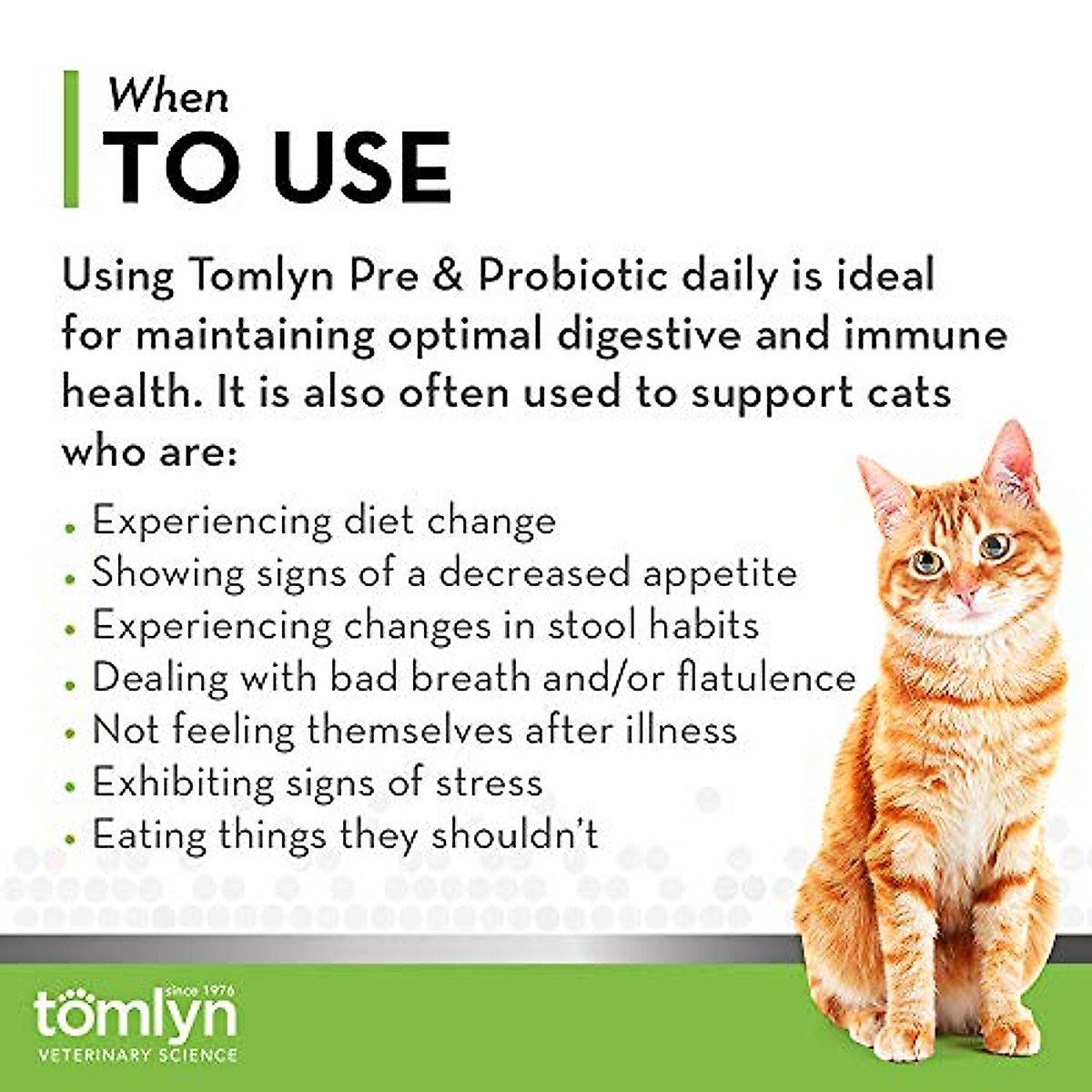 Tomlyn Pre & Probiotic Powder for Cats, 30ct