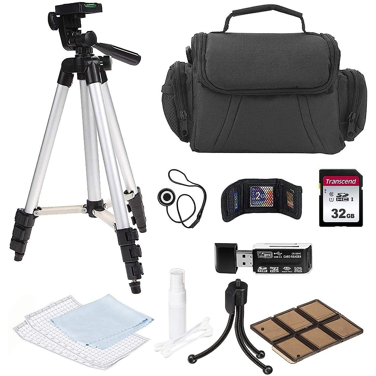 UltraPro Camera Accessory Bundle Kit for Canon, Nikon, Sony, Panasonic and Olympus Digital Cameras. Bundle Includes 10 Must-Have Accessories