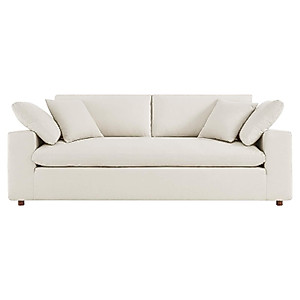 Modway EEI-4860-LBG Commix Down Filled Overstuffed Sofa, Light Beige