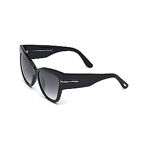 Tom Ford Women's TF371 Sunglasses, Shiny Black
