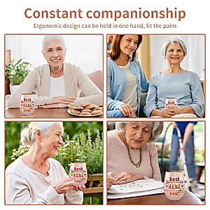 xilaxila Nana Gifts- Best Nana Ever Wine Glass- Mother's Day Gifts for Grandma From Grandkids