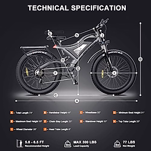 aostirmotor 1000W Peak Full Suspension 4.0" Fat Tire Electric Bikes for Adults All Terrain E-Bike 48V 15AH Removable Battery Electric Mountain Bike 28Mph Electric Beach Bicycles 29+ Miles Long Range