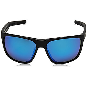Costa Del Mar Man Sunglasses, Matte Black Frame Blue Mirror Lenses - 62MM