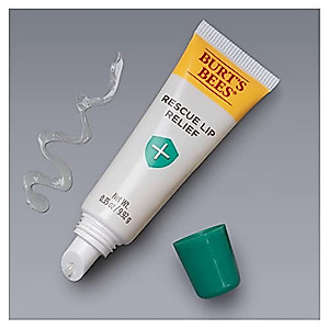 Burt’s Bees Lip Balm Rescue Lip Relief - Relieves Extremely Dry Lips with Moisturizing Shea Butter & Echinacea, 100% Natural Origin (3 pack)