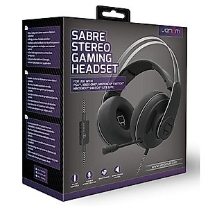 Venom Sabre Universal Stereo Gaming Headset (PS4 / Xbox One / Switch / PC / Mac) (PS4)