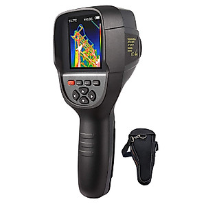 220 x 160 IR Resolution HTI Thermal Imager, Handheld 35200 Pixels Thermal Imaging Camera with 3.2" Color Display Screen(Battery Included)