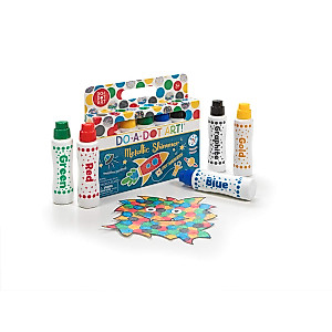 Kids Washable Dot Art Markers - New Metallic Shimmer Paint Daubers Non-Toxic For Children, Toddlers Preschool and Kindergarten Teachers The Original Dot Markers By Do A Dot Art!
