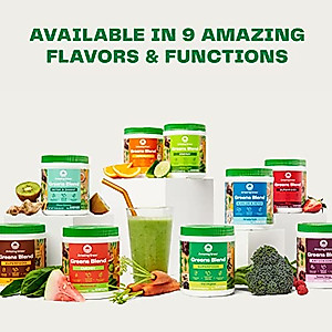 Amazing Grass Greens Blend Superfood: Super Greens Powder Smoothie Mix with Organic Spirulina, Chlorella, Beet Root Powder, Digestive Enzymes & Probiotics, Original, 30 Servings