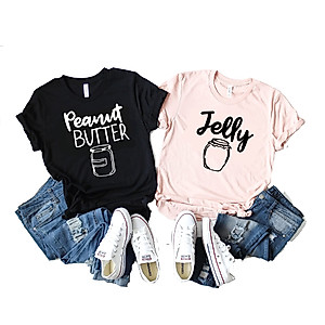Best Friend Shirts BFF Shirts Bestie Shirts Peanut Butter Shirt Jelly Shirt Cute Friend Shirts Funny Friend Shirts Brunch Tees d447